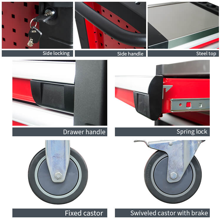 Stainless Steel Rolling Tool Cabinet TBB512707 - Hongfei Metalwork